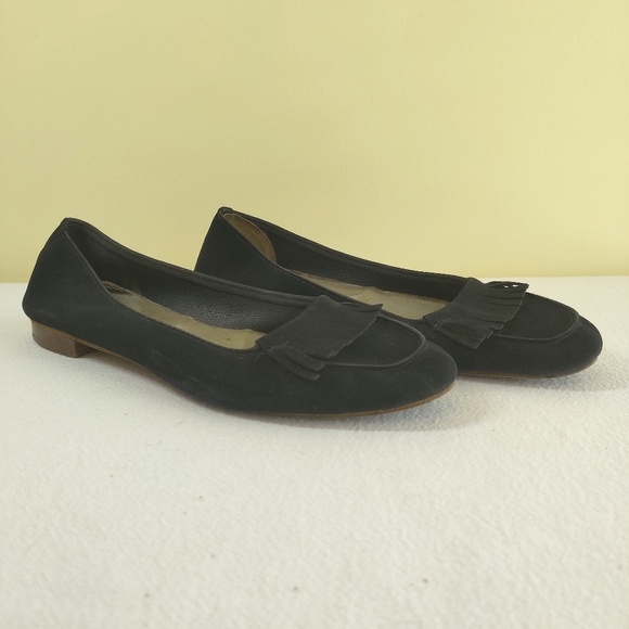 Pappagallo | Shoes | Vintage Pappagallo Leather Suede Black Moccasin W ...